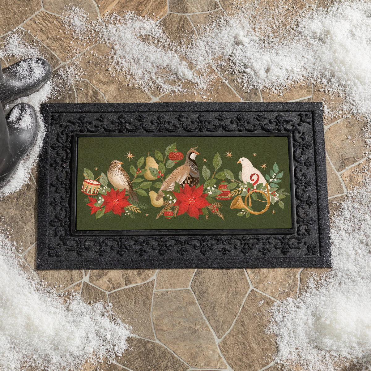 Flocked Coir Sassafras Switch Mat, ,Partridge,Bird,Goose,22"x10 ...