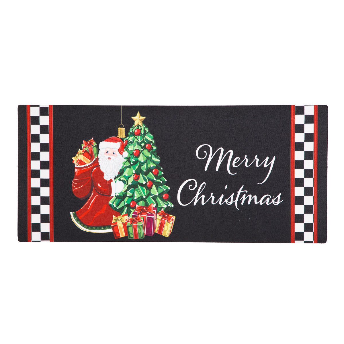 Jingle Bell Square Sassafras Switch Mat – Evergreen