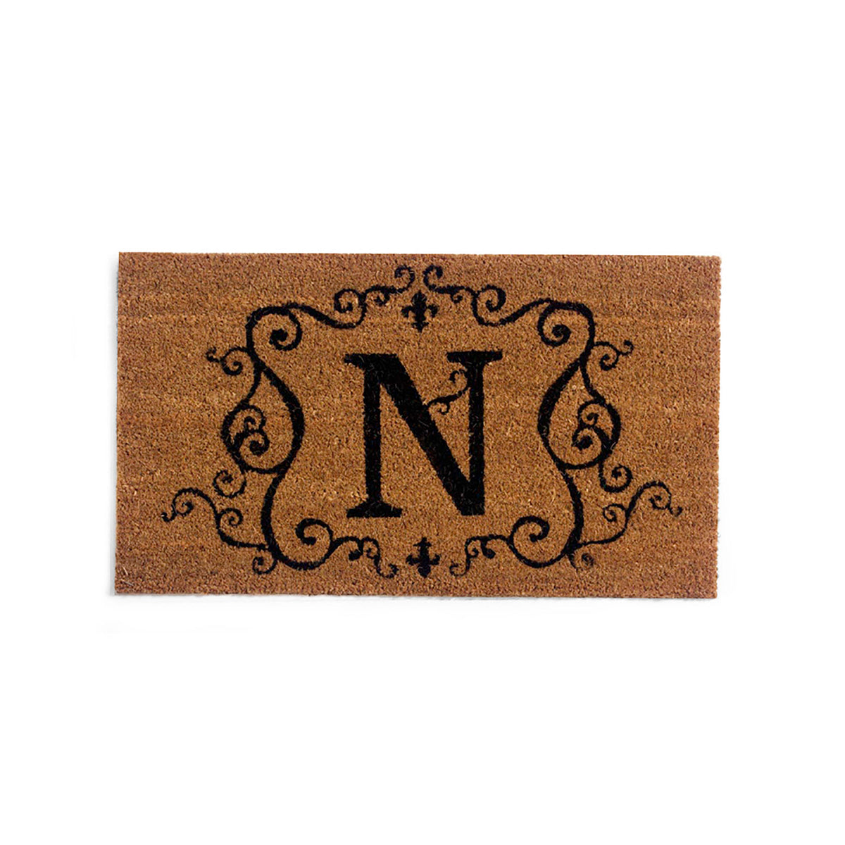 Monogram "N" Coir Mat Insert – Evergreen